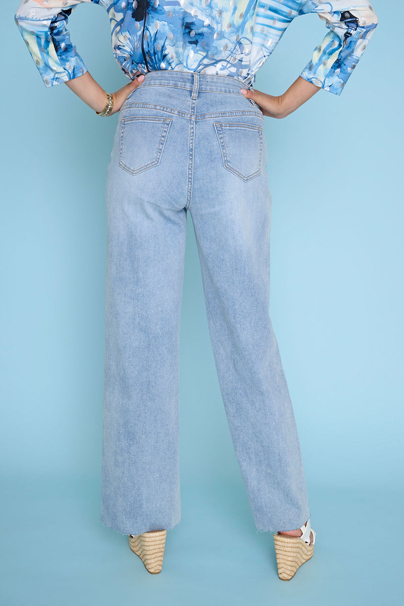 Glitter Wide-Leg Regular Length Jeans | Shop Now | Picadilly Canada